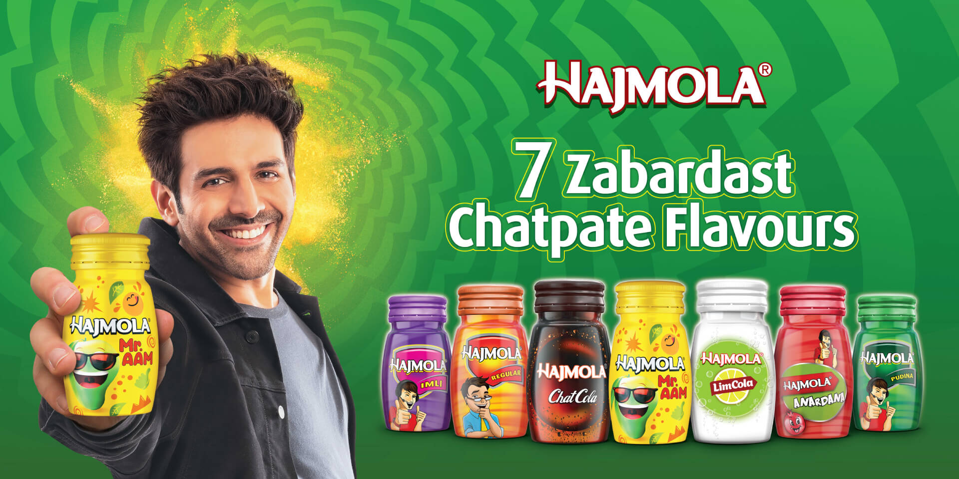Hajmola signs Kartik Aaryan as its brand Ambassdor with launch of new variant Hajmola Mr. Aam ...